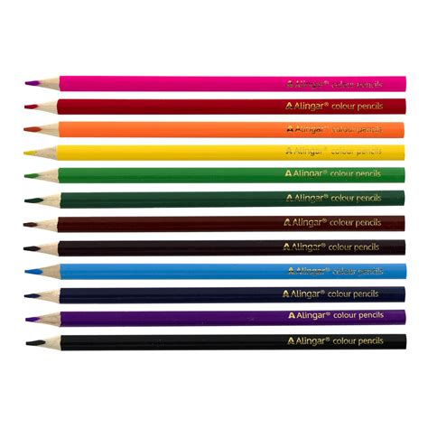 Карандаши цветные Alingar 12 цв Машины деревянные трехгранные заточенные грифель 2 8 мм