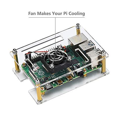 Raspberry Pi 4 Case Iuniker Raspberry Pi 4b Case With Fan Raspberry Pi Fan Case With Raspberry