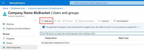 Configure Azure Ad Blubracket Documentation