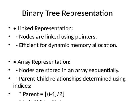 complete binary trees presentation pptx