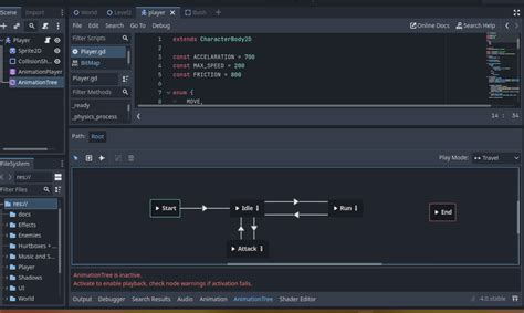 Animation Freeze When The Attack Is Made In The Same Direction Twice R Godot