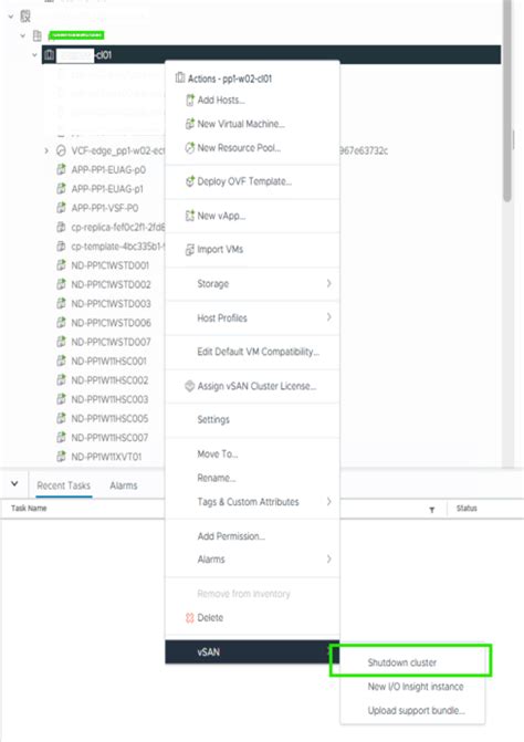Step By Step Guide To Power Down Horizon Workloads With Vsan Cluster Shutdown Wizard All