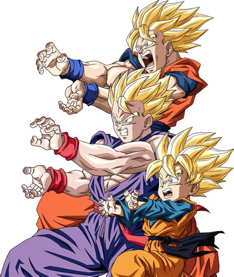 Goku Gohan Y Goten Personajes De Goku Personajes De Dragon Ball Goku