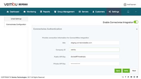 ConnectWise Integration For Service Providers BDRSuite