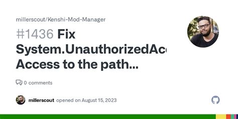 Fix Systemunauthorizedaccessexception Access To The Path J