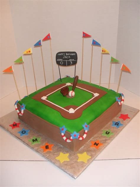 Baseball Field Cake
