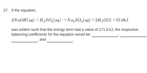 Solved Numeric Response Use The Following Information To Chegg