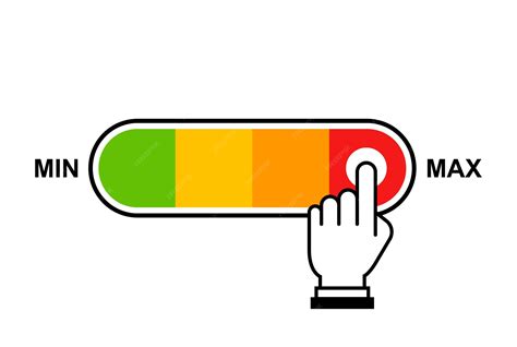 Premium Vector The Cursor Switches The Slider To The Maximum Mode