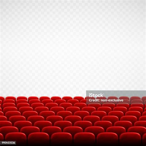 레드 석 빈 넓은 극장 강당입니다 투명 한 배경 앞 빨간 영화관 또는 극장 좌석의 행 벡터 일러스트 레이 션 0명에 대한 스톡 벡터 아트 및 기타 이미지 Istock
