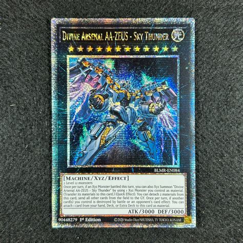 Quarter Century Divine Arsenal Aa Zeus Sky Thunder Blmr En084 Qu Cherry Collectables