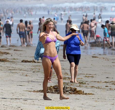 Ali Larter In Purple Bikini On A Beach In Malibu