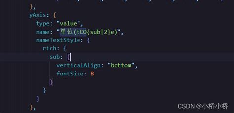 Echarts横坐标纵坐标名称单位的下标问题echarts横坐标单位 Csdn博客