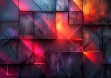 Abstract Geometric Design With Vibrant Colors And Layered Shapes Background Abstract Geometric