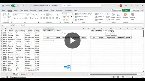 Filter Function With Two Criteria For More Videos Like This Follow My