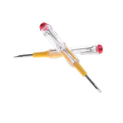Pcs LED Light Electric Test Tester Pen Screwdriver Removable Voltage Detector Probe AC DC