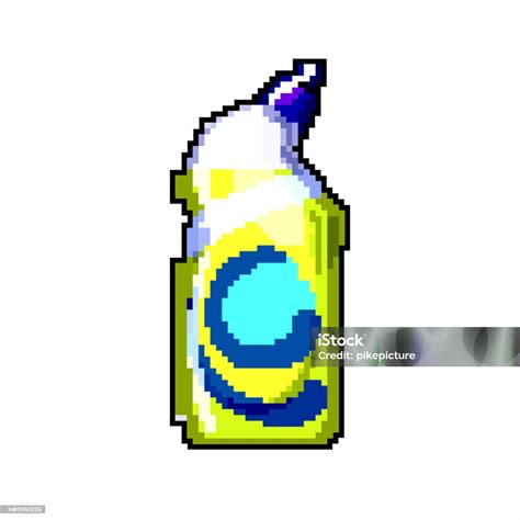 위생 화장실 청소기 게임 픽셀 아트 벡터 일러스트레이션 가사 집안일에 대한 스톡 벡터 아트 및 기타 이미지 가사 집안일