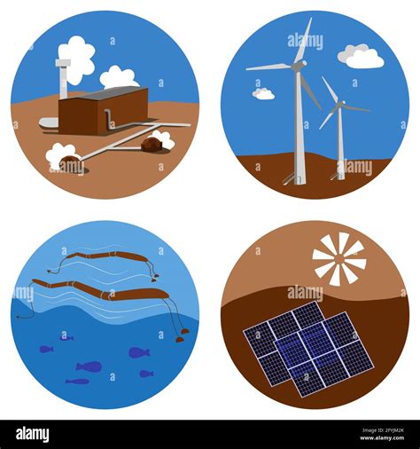 Alternative Renewable Energy Source Stock Vector Images Alamy