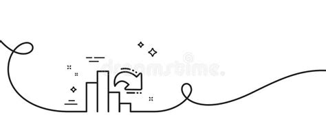 Graph Line Icon Column Chart Sign Salaryman Gender Equality And Alert Bell Vector Stock