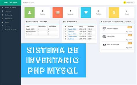 Sistema De Inventario En Php Y Mysql Codigo Fuente