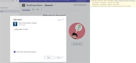 Creating A Tab Application Within Angular · Issue 90 · Officedevmicrosoft Teams Library Js