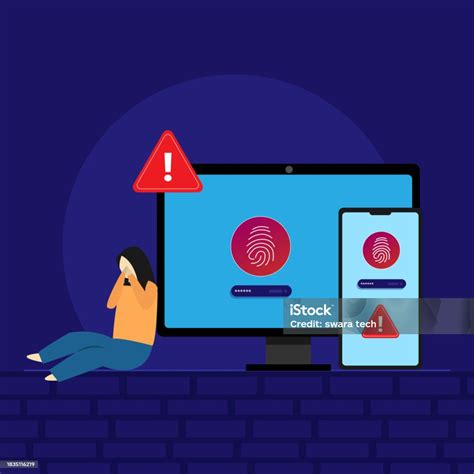Man Trying To Login Into His Devices User Forgot Password Web And Cyber