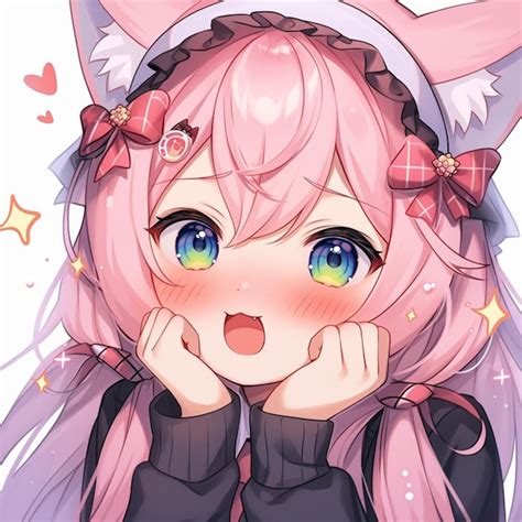 Premium Ai Image Anime Girl With Pink Hair And Blue Eyes With Pink