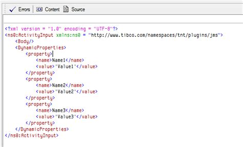 Tibco Jms Queue Requestor Or Jms Queue Sender Dinamic Jms Properties