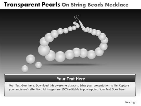 Transparent Pearls On String Beads Necklace Powerpoint Slides And Ppt