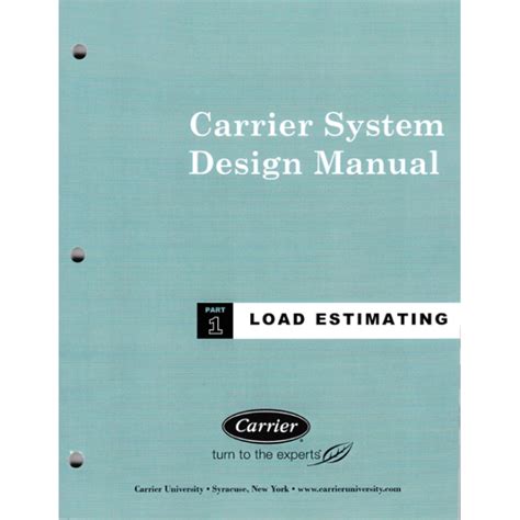 Carrier System Design Manual Part Air Distribution