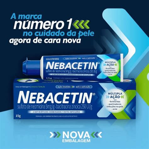 Kit 2 Pomada Nebacetin Multipla Ação 15g