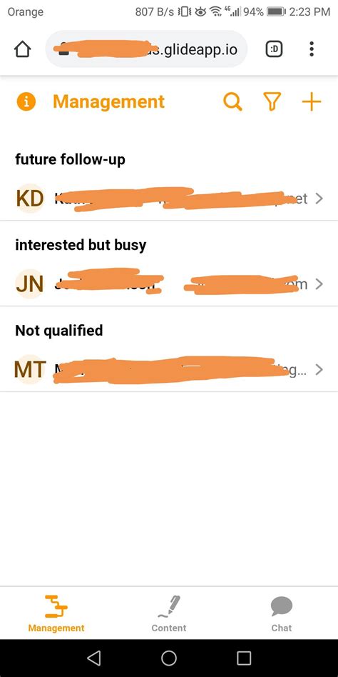 I Made A Simple App In 5 Min On Glideapp To Track My Potential Clients Rupwork