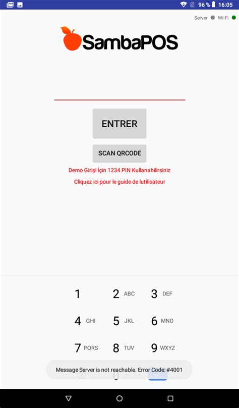 impossible to connect to mobile client messaging server error 4000 v5
