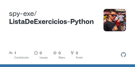 Github Spy Exelistadeexercicios Python