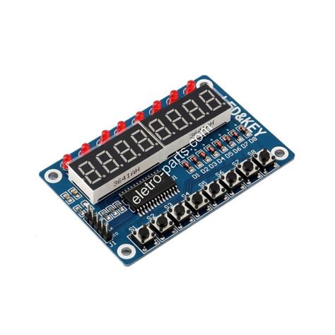 Modulo Display 7 Segmentos Tm1638 Com 8 Dígitos Eletro Parts