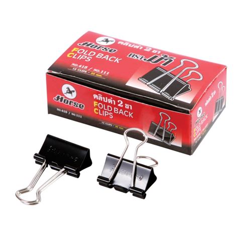 คลิปดำ 1 นิ้ว ตราม้า 111 1 กล่อง 12 ตัว บริษัท เอสพีพี ครีเอท แอนด์ พริ้นติ้ง จำกัด