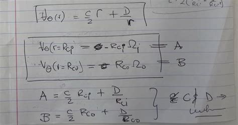 solve for c and d please show work solve for c and