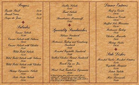 Restaurant Menu Project Bill Schwab Design