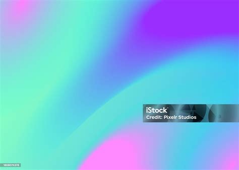 Holo 그래픽 스타일 배너 배경 디자인 개념입니다 홀로그램 그라데이션이 있는 하늘색과 분홍색 메타버스 요소 크리에이티브 일러스트레이션 0명에 대한 스톡 벡터 아트 및 기타