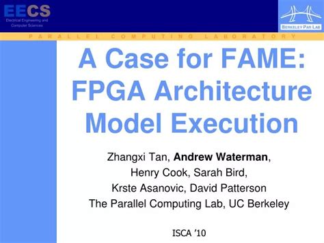 Ppt A Case For Fame Fpga Architecture Model Execution Powerpoint