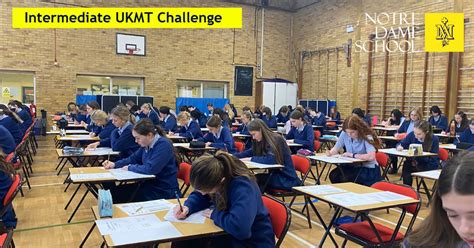 Intermediate Ukmt Challenge January 2026 Notre Dame School