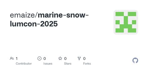 Github Emaizemarine Snow Lumcon 2025