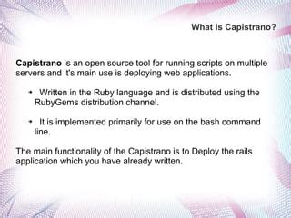 CAPISTRANO PPT
