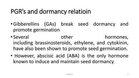 Role Of Pgrs In Seed Dormancy And Development Pptx