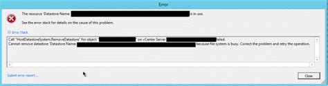 Deleting An Empty Datastore Thats In Use In Vmware Vcenter Kraft Kennedy