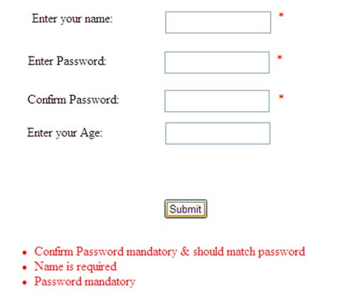 Validationsummary Learn Aspnet Controls