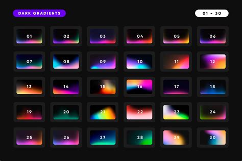 150 Dark Gradients Collection Artofit
