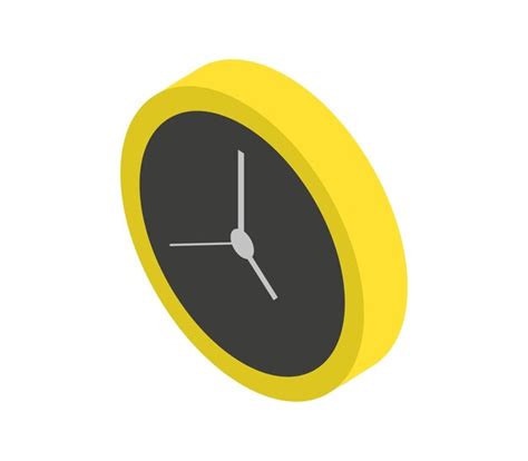 Premium Vector Isometric Clock