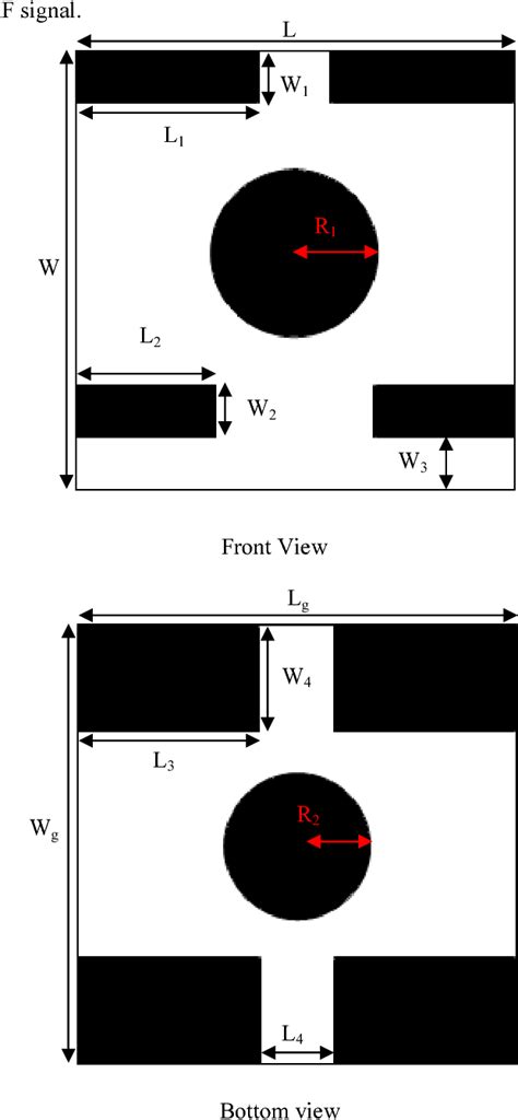 Figure 1 From Design Of An X Band Microstrip Patch Antenna With Enhanced Bandwidth Semantic
