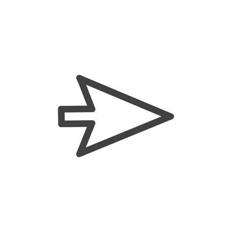 Arrow Icon Vector Isolated On White Background Vector Art At Vecteezy