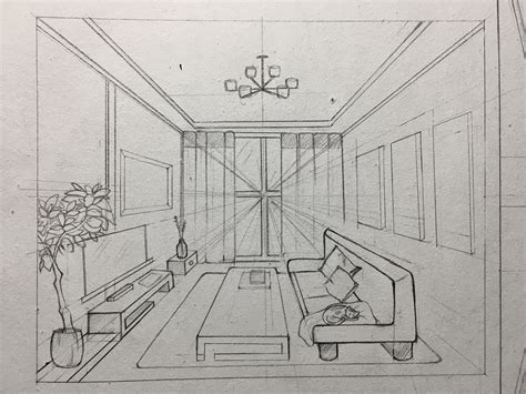 How To Draw A Room Using One Point Perspective Artofit